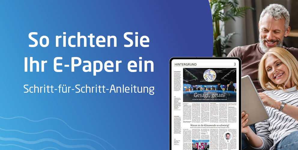 VRM Tageszeitungen - Einrichtung Ihres E-Papers Schritt-für-Schritt - Abo-Shop
