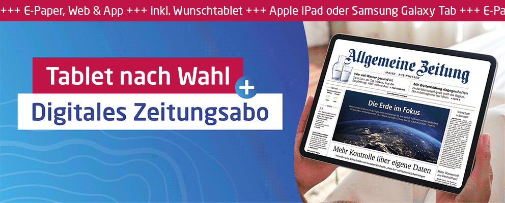 Digital komplett inklusive Tablet | Allgemeine Zeitung