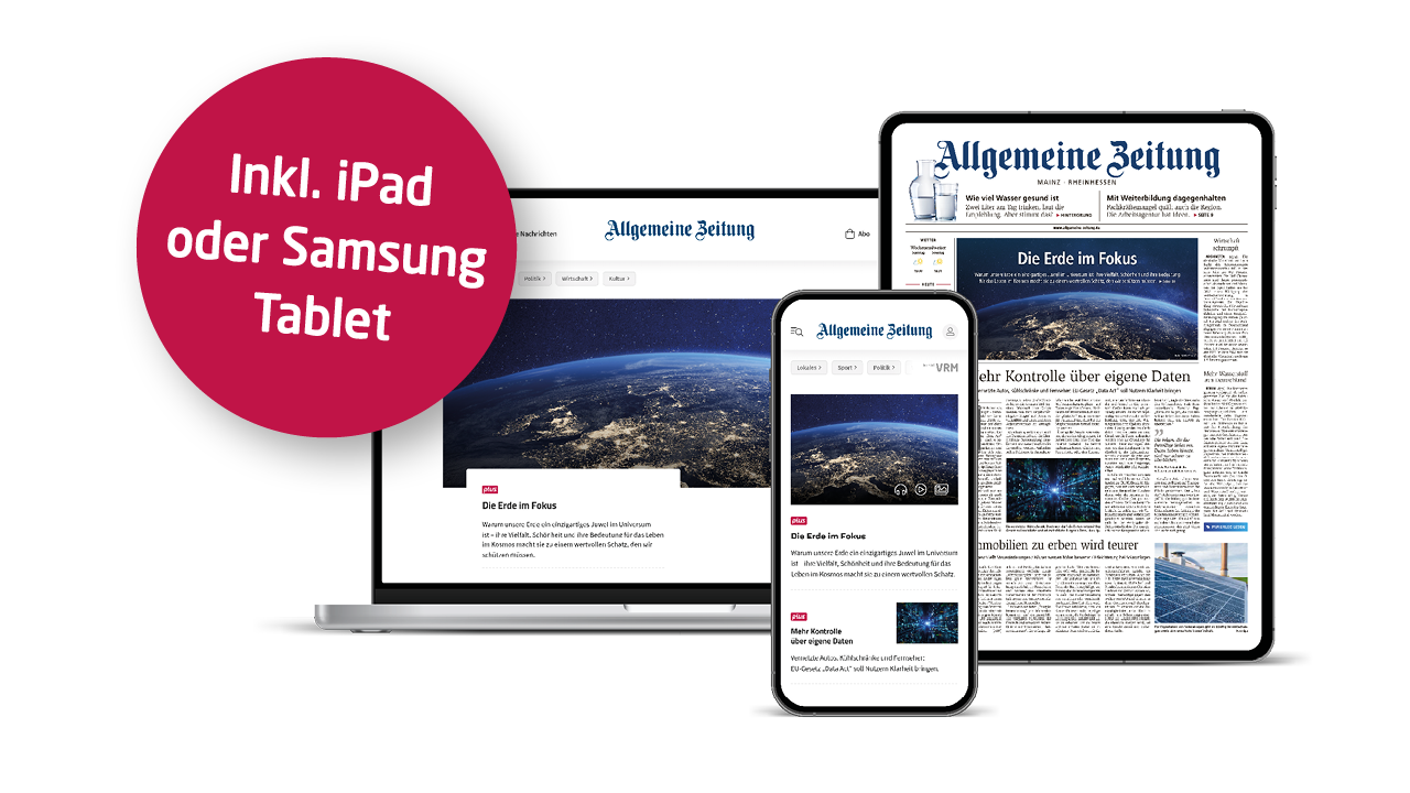 Digital komplett inklusive Tablet | Allgemeine Zeitung