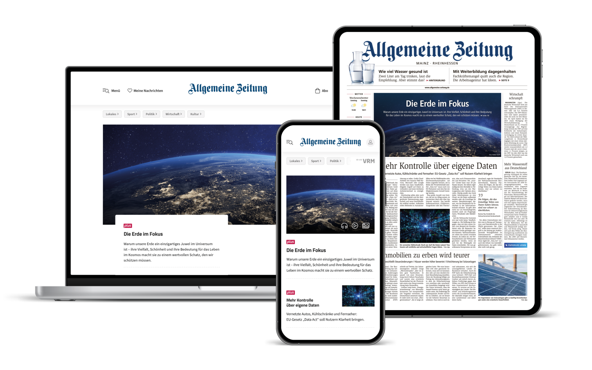 Ihr perfektes Abo Ihrer Allgemeinen Zeitung – Print & Digital